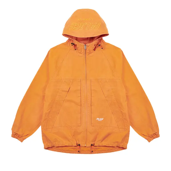 PALACE Washed Cotton Hooded Jacket