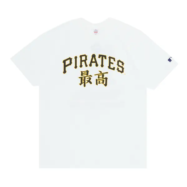 Supreme X Mlb Kanji Teams Tee Pirates - White