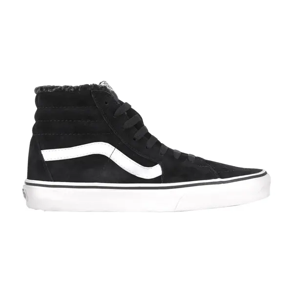 VANS Sk8-hi Pig Suede Fleece High-top Sneakers - Black
