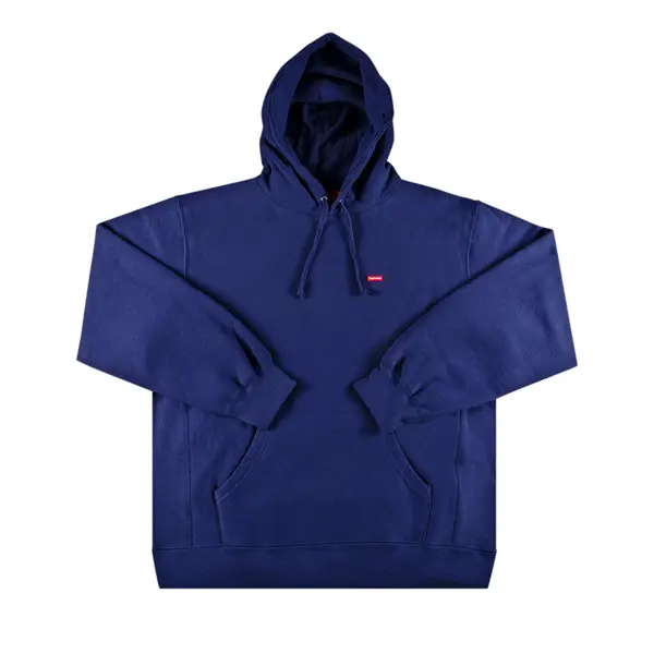 Supreme Small Box Hooded Sweatshirt 'washed Navy - Blue | Editorialist