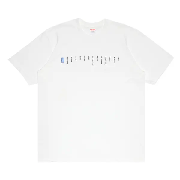 Supreme Location Tee - White