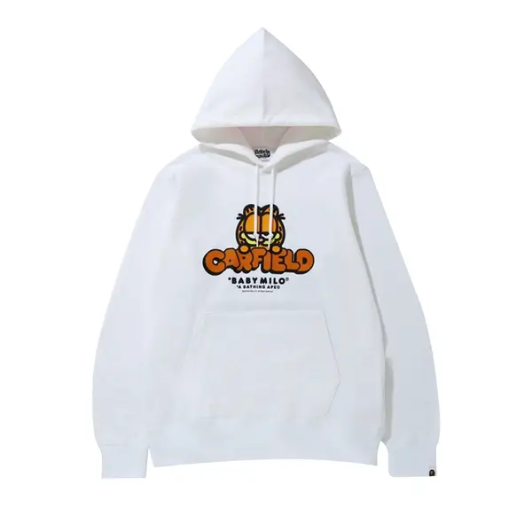A BATHING APE X Garfield Pullover Hoodie - White