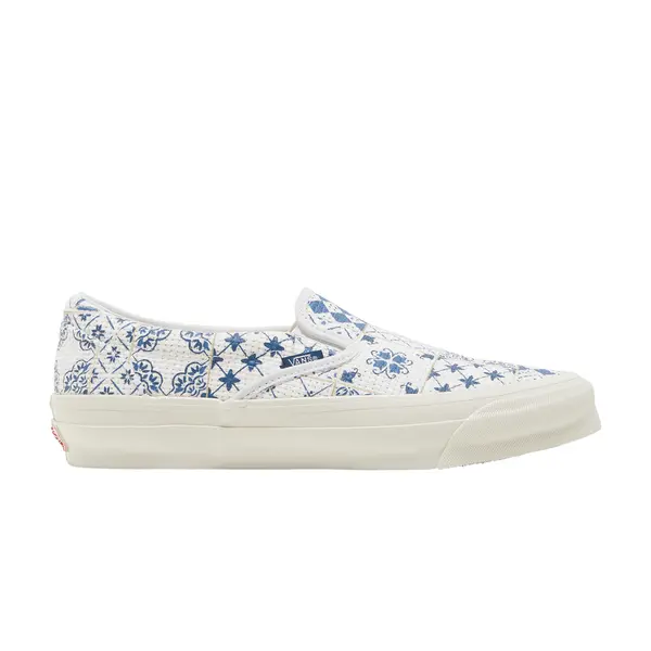 VANS Kith X Og Classic Slip-on Lx 'azulejo Tile - White