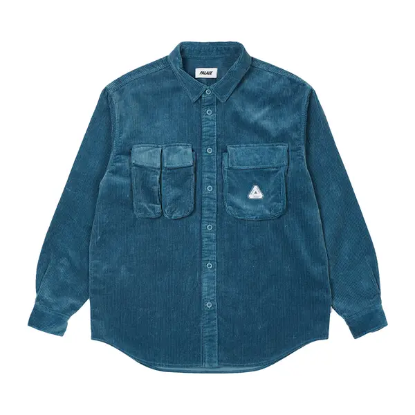 PALACE Cargo Cord Shirt - Blue