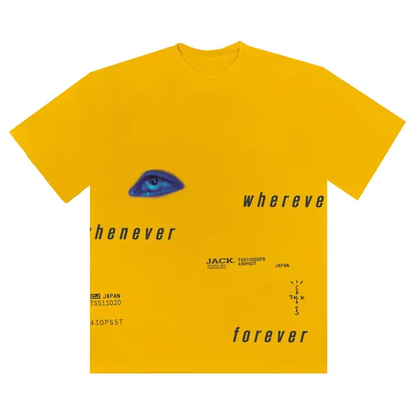 TRAVIS SCOTT Digital Eye I T-shirt - Yellow