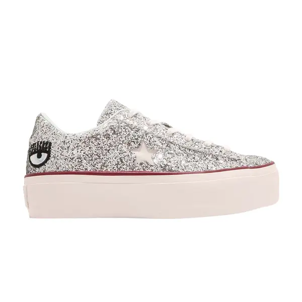CONVERSE Chiara Ferragni X One Star Platform Ox Glitter - Silver