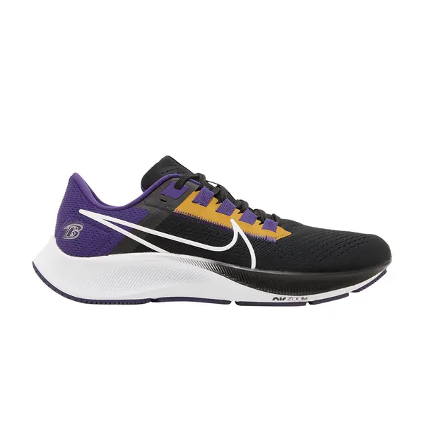 Nike Nfl X Air Zoom Pegasus 38 'baltimore Ravens' Sneakers - Black