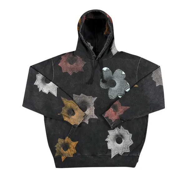 Supreme X Nate Lowman Hooded Sweatshirt - Black