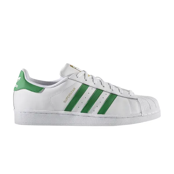 adidas gazelle silver green womens SUPERSTAR FOUNDATION main image 1