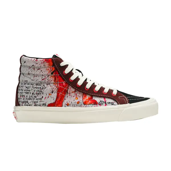 Vans Ralph Steadman X Og Sk8-Hi Lx 'Lion' Sneaker Red Editorialist