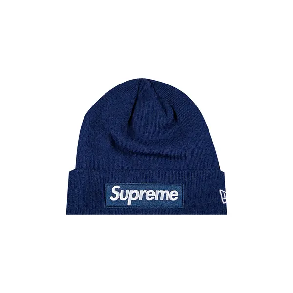 Supreme X New Era Box Logo Beanie - Blue