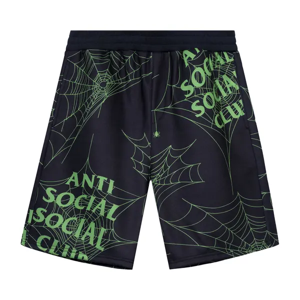 ANTI SOCIAL SOCIAL CLUB Crawling In The Dark Terry Fleece Shorts - Black