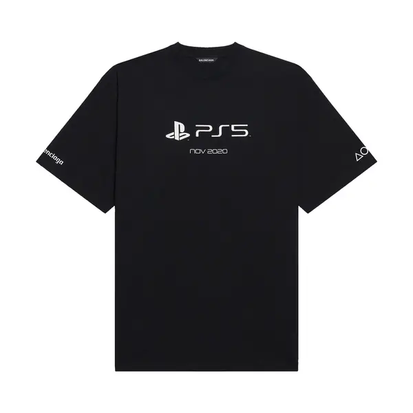 Balenciaga Playstation Boxy T-shirt - Black