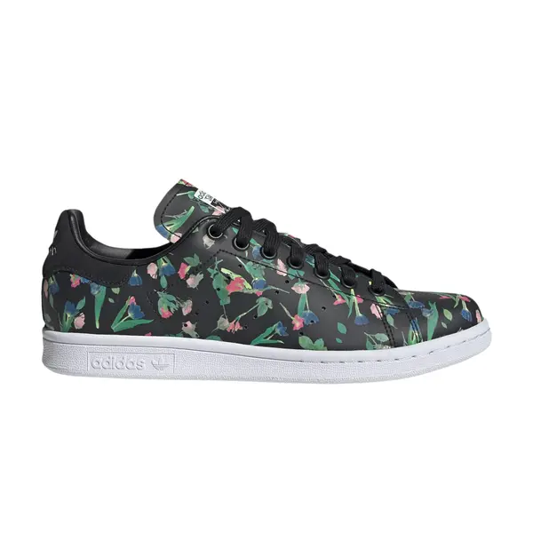 Adidas Stan Smith Floral Sneakers - Black