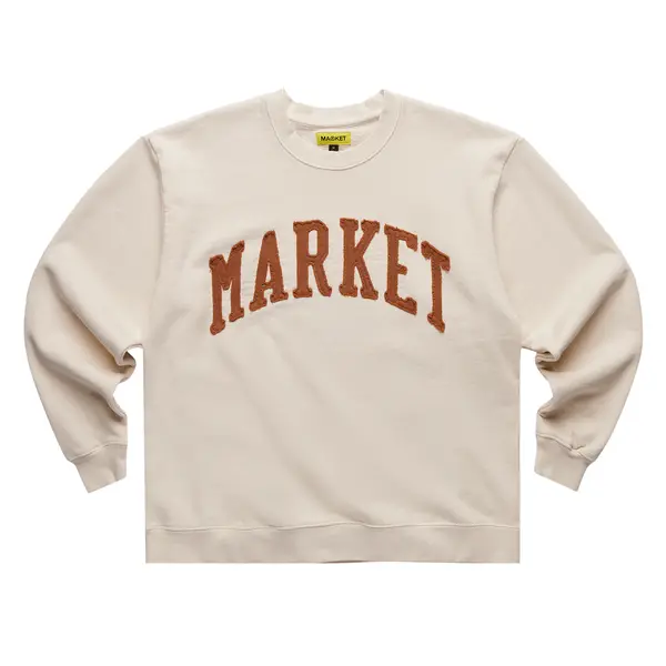 MARKET Vintage Wash Crewneck 'sand - Cream