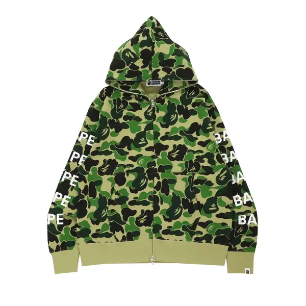 A BATHING APE Big Abc Camo Relaxed Fit Full-zip Hoodie