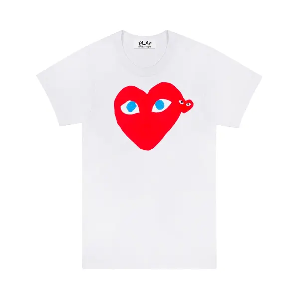 Play Comme Des Garcon T-shirt / Red / Blue