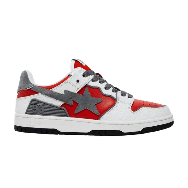 A BATHING APE Sk8 Sta Sneakers - Red