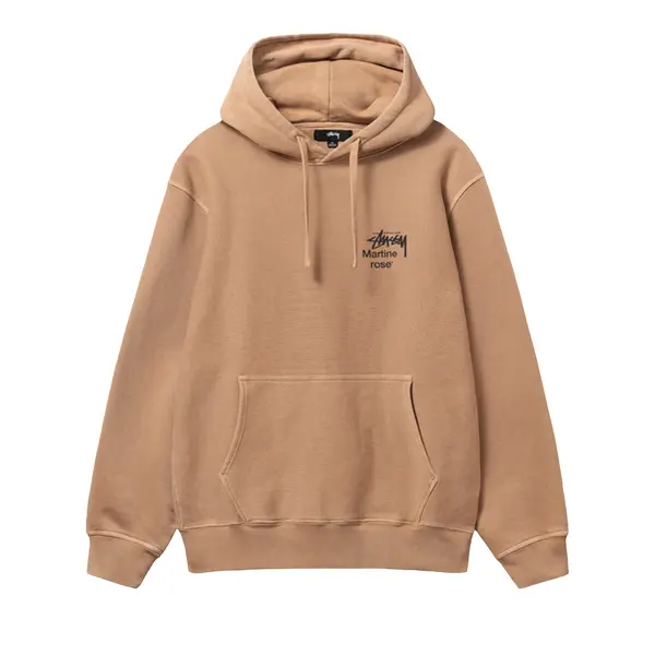 StÜssy X Martine Rose Pigment Dyed Hoodie - Tan