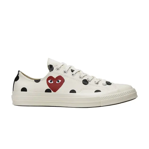 CONVERSE Comme Des Garçons Play X Chuck Taylor All Star 70 Low 'polka Dot' Sneakers - Cream