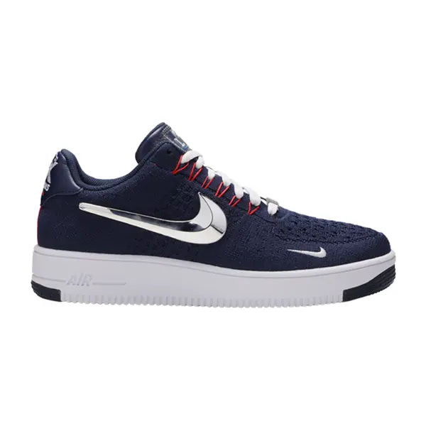 Nike Patriots X Air Force 1 Low Ultra Flyknit '6x Champs' Sneakers - Blue