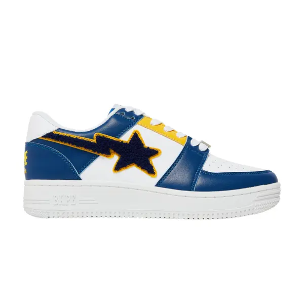 A BATHING APE Bapesta Low 'patched Navy' Sneaker - Blue