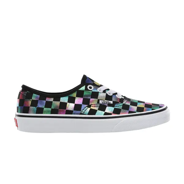 VANS Authentic Iridescent Checkerboard Sneakers - Black