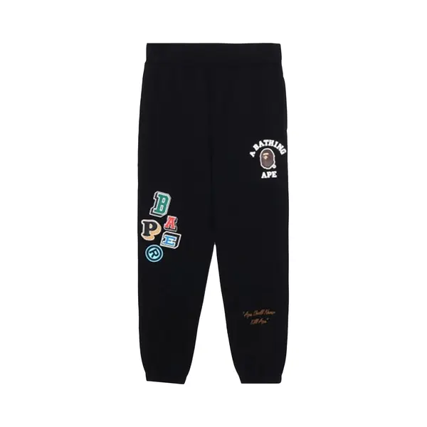 A BATHING APE Multi Fonts Sweatpants