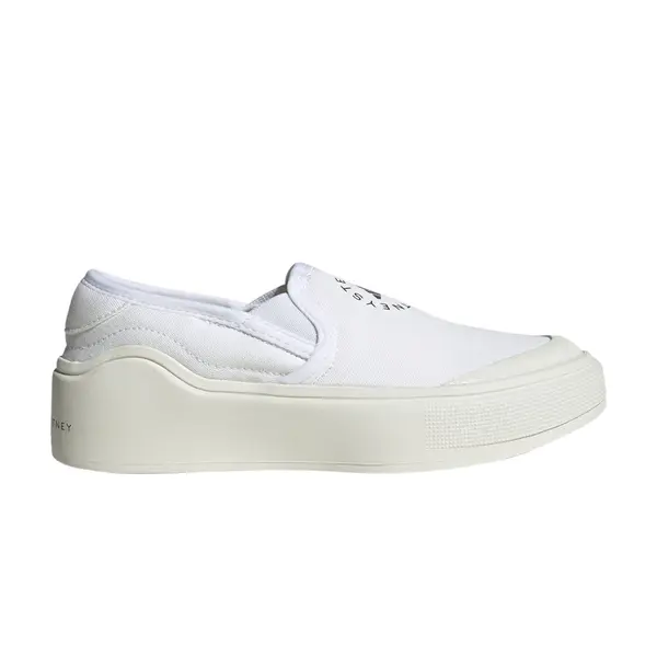Adidas By Stella Mccartney Court Slip-on Sneakers - White