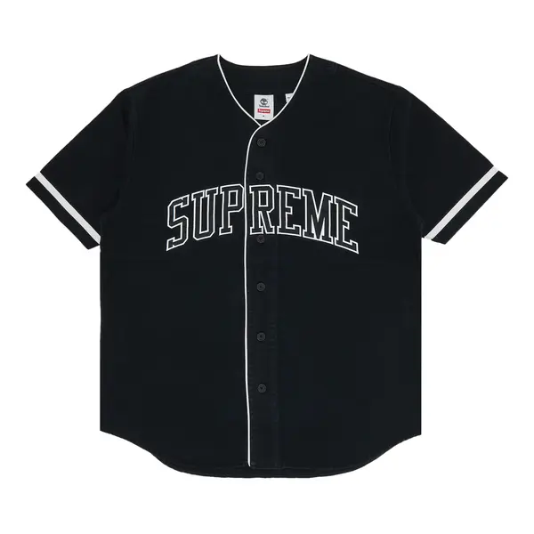 Supreme X Timberland Baseball Jersey - Black | Editorialist
