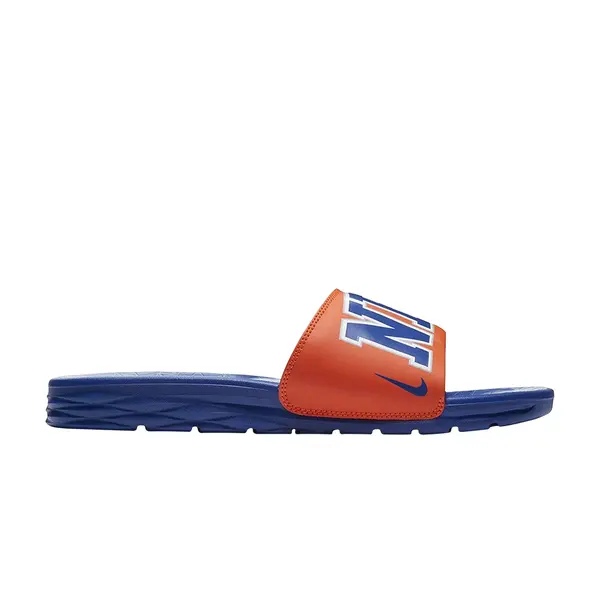 Nike Nba X Benassi 'knicks' Slides - Orange