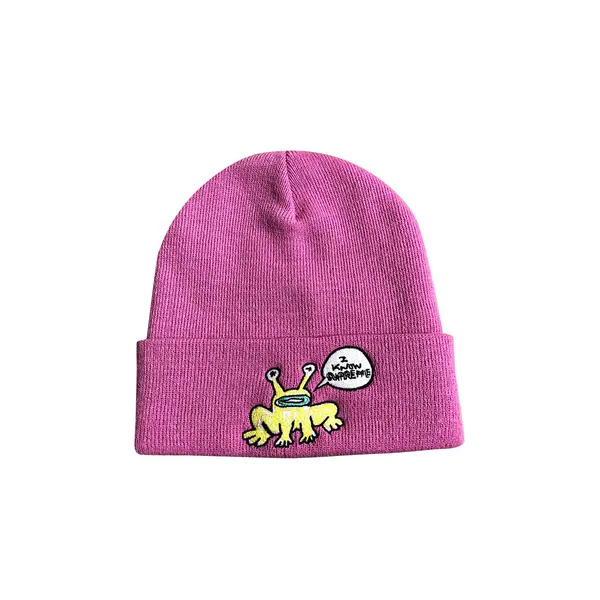 Supreme X Daniel Johnston Beanie - Pink