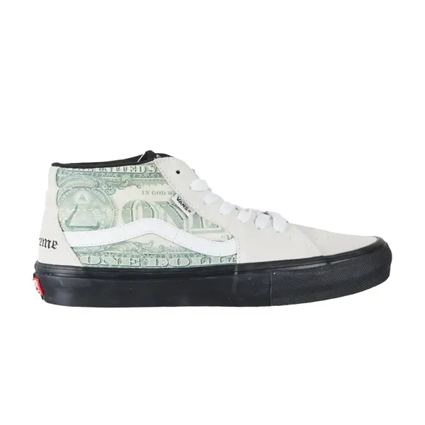 VANS Supreme X Skate Grosso Mid Sneakers - Cream