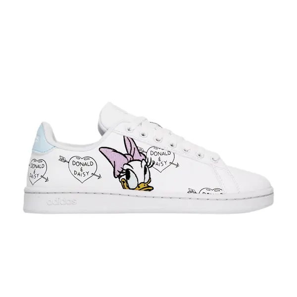 Adidas Disney X Grand Court 'daisy Duck' Sneakers - White