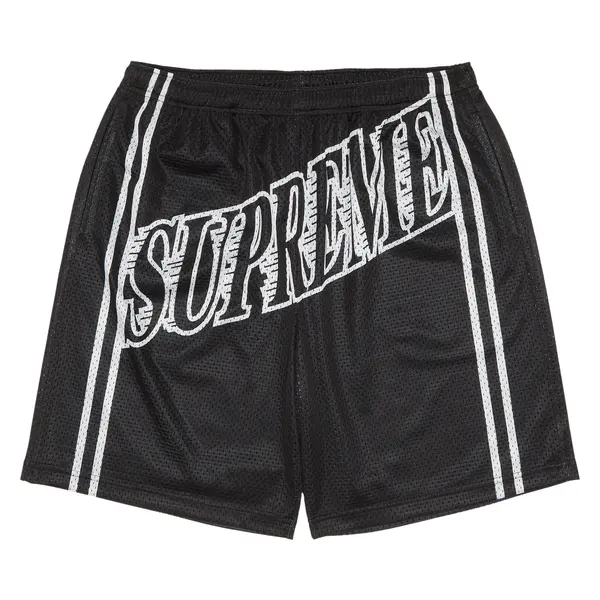 Supreme Slap Shot Baggy Mesh Shorts - Black