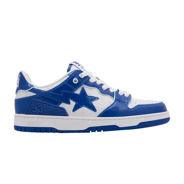 A BATHING APE Sk8 Sta #5 Luxury Sport Monogram Sneakers - Blue