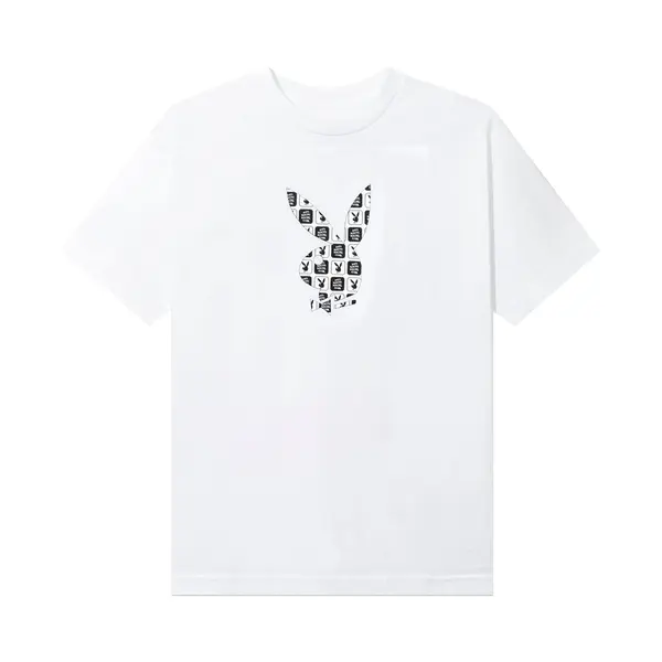 ANTI SOCIAL SOCIAL CLUB X Playboy Checkered Tee - White