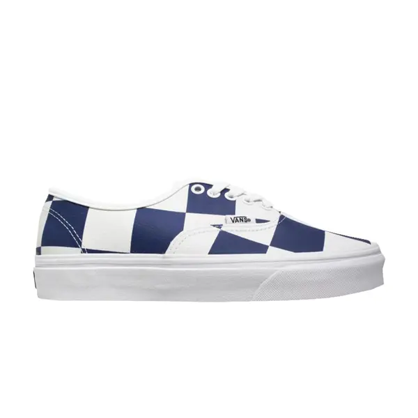 VANS Authentic Leather Check Sneakers - White