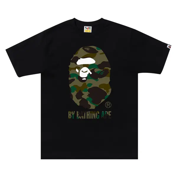 A BATHING APE 1st Camo Big Ape Head Tee - Black