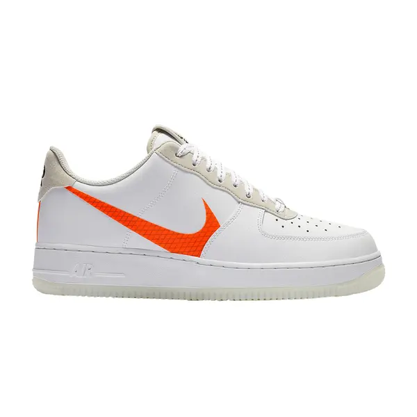 Nike Air Force 1 Low 'orange Swoosh - White