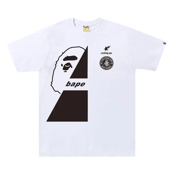 A BATHING APE Soccer #3 Tee - White