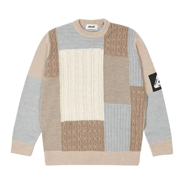 PALACE Cable Patchwork Knit
