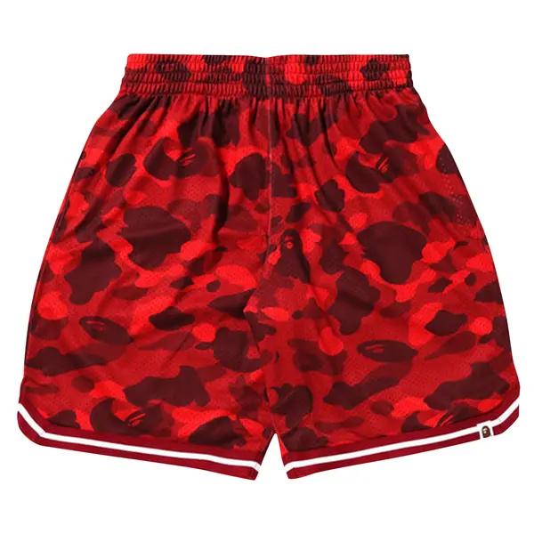 A BATHING APE Wide-fit Basketball Shorts - Red