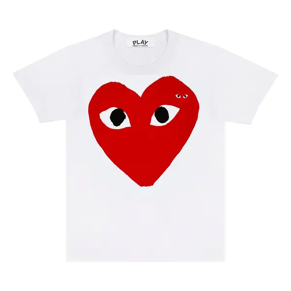 Play Comme Des Garcon Big Heart T-shirt - White