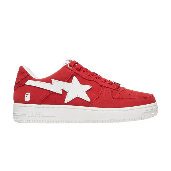A BATHING APE Bapesta Suede Sneakers - Red