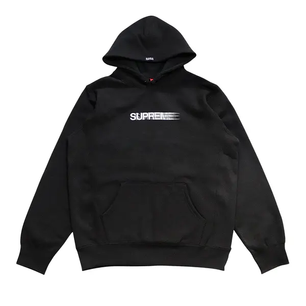 Supreme Motion Logo Hooded Sweatshirt - Black