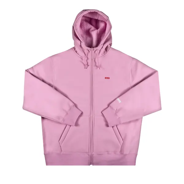 Supreme X Windstopper Zip Up Hooded Sweatshirt - Pink