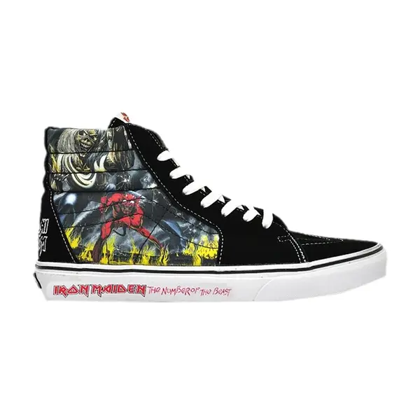 VANS Iron Maiden X Sk8-hi 'number Of The Beast' Sneakers - Black