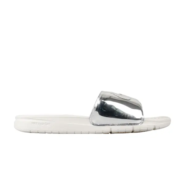 Nike Benassi Solarsoft Slides - Silver