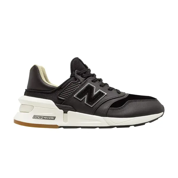 NEW BALANCE 997s Saffiano Leather Sneakers - Black